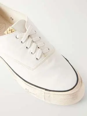 Visvim Logan Distressed Canvas Sneakers