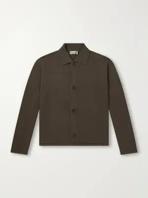 MARGARET HOWELL Merino Wool Cardigan - Green