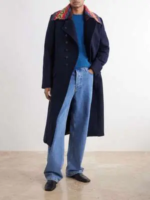 Dries Van Noten Double-breasted Wool-blend Twill Coat