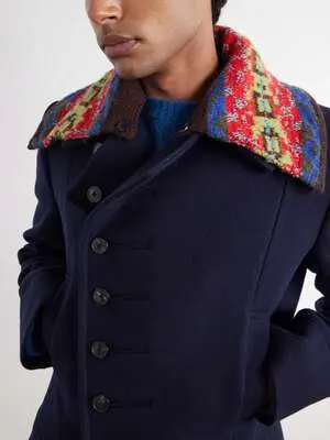 Dries Van Noten Double-breasted Wool-blend Twill Coat