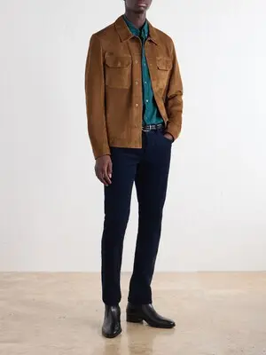 TOM FORD Slim-fit Cotton-blend Corduroy Trousers