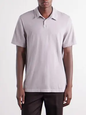 JAMES PERSE Slim-fit Supima Cotton-jersey Polo Shirt - Gray