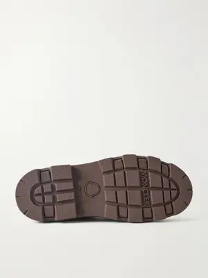 Moncler Vera Pulse Scuba And Rubber Hiking Boots - Brown