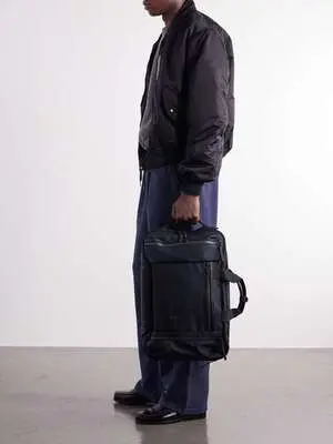 MASTER-PIECE CO Rise Leather And Canvas-trimmed Cordura® Mastertex Backpack