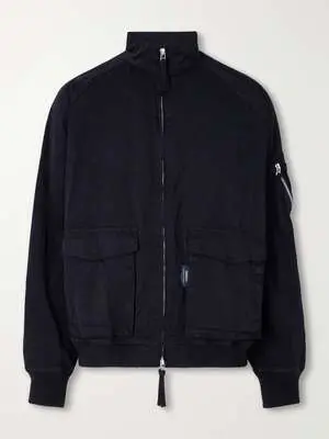 Comme Des Garçons Twill Bomber Jacket - Black