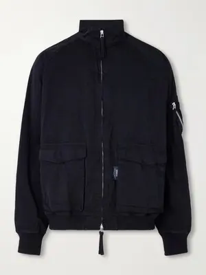 Comme Des Garçons Twill Bomber Jacket - Black