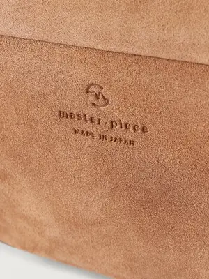 MASTER-PIECE CO Grave Suede And Shell Messenger-bag