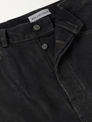 Balenciaga Straight-leg Jeans - Black