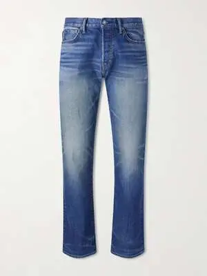 TOM FORD Straight-leg Selvedge Jeans - Blue