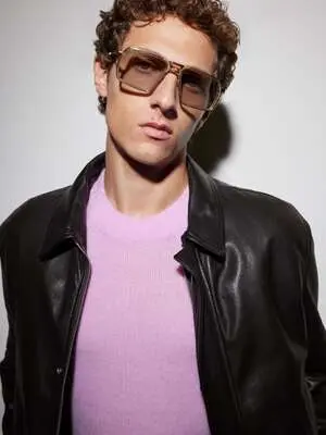 JACQUES MARIE MAGE Gt-r Aviator-style Titanium Sunglasses