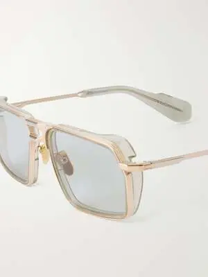 JACQUES MARIE MAGE Gt-r Aviator-style Titanium Sunglasses