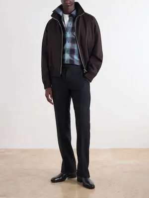 TOM FORD Checked Cotton-flannel Shirt