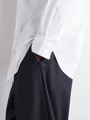 Comme Des Garçons Cotton-poplin Shirt - White
