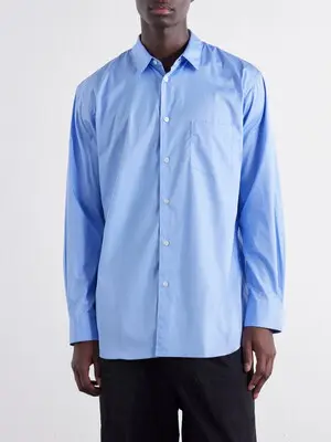 Comme Des Garçons Cotton-poplin Shirt - Blue