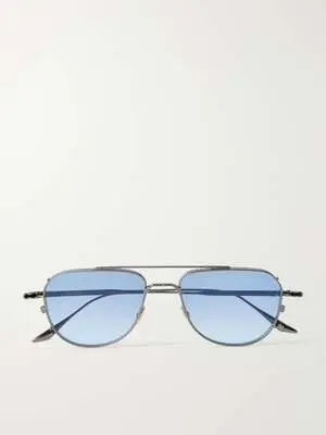 JACQUES MARIE MAGE Cendrars Aviator-style Titanium Sunglasses - Black