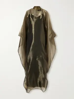 TALLER MARMO Sphinx Lurex Fil-coupé Gown - Green
