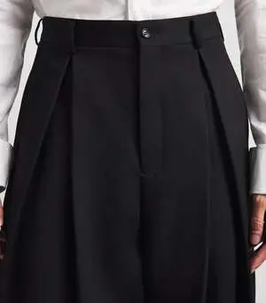 Comme Des Garçons Wool Pleated Trousers