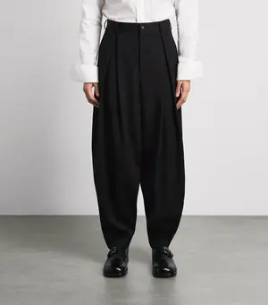 Comme Des Garçons Wool Pleated Trousers