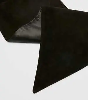Max Mara Suede Scarf - Grey