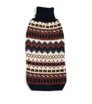 ALQO WASI Iceberg Bleau Melange Dog Sweater - Blue