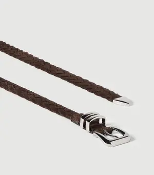 Brunello Cucinelli Leather Braided Belt
