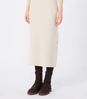 Max Mara Wool-cashmere Midi Skirt