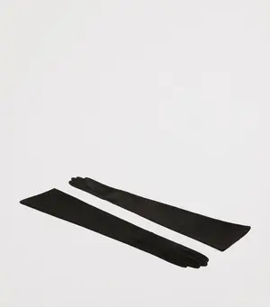 Max Mara Lamb Suede Long Gloves