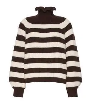 MAX MARA Wool-cashmere Stripe Sweater