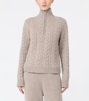 Max Mara Cashmere Quarter-zip Sweater