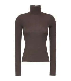 Max Mara Virgin Wool High-neck Sweater - Brown