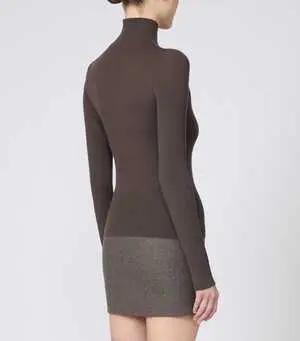 Max Mara Virgin Wool High-neck Sweater - Brown