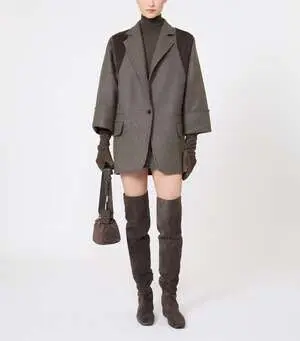 Max Mara Virgin Wool High-neck Sweater - Brown