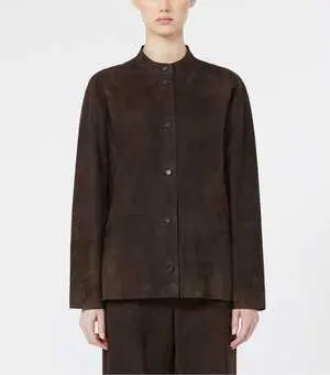 Max Mara Suede Stand-collar Jacket