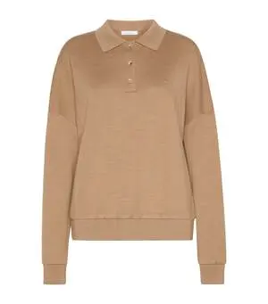 Max Mara Virgin Wool Collared Sweater - Beige