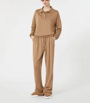 Max Mara Virgin Wool Collared Sweater - Beige