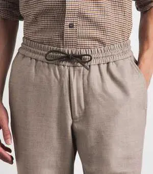 Sease Stretch-virgin Wool Mindset Drawstring Trousers