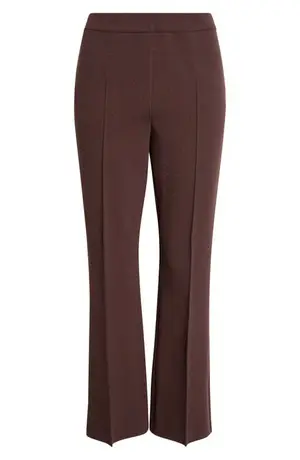 HIGH SPORT Geo Kick Flare Cropped Pants - Chocolate