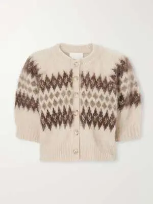 Citizens Of Humanity Molly Brushed Alpaca And Wool-blend Cardigan - Cream