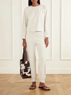 Suzie Kondi Tilos Cotton-blend Velvet Sweatshirt