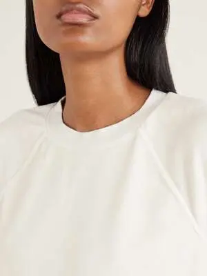 Suzie Kondi Tilos Cotton-blend Velvet Sweatshirt