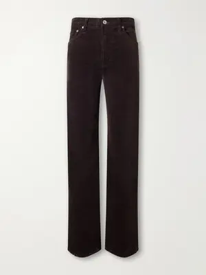 Citizens Of Humanity Palma Cotton-blend Corduroy Straight-leg Pants - Brown