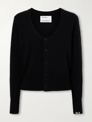 Extreme Cashmere Dorothea Cashmere-knitted Cardigan - Black