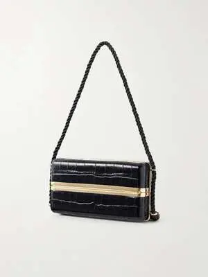 Simkhai Roma Croc-effect Leather Shoulder Bag