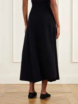 Extreme Cashmere Ease Knit Cashmere-blend Midi Skirt