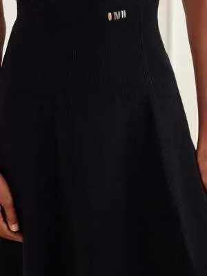 Extreme Cashmere Ease Knit Cashmere-blend Midi Skirt