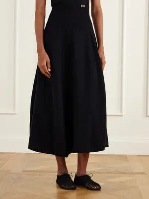 Extreme Cashmere Ease Knit Cashmere-blend Midi Skirt