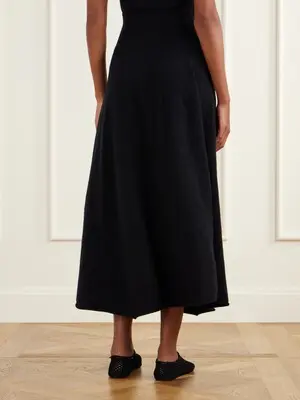 Extreme Cashmere Ease Knit Cashmere-blend Midi Skirt