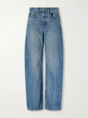B Sides Slim Lasso High-rise Wide-leg Jeans - Blue
