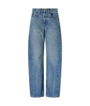 B Sides Slim Lasso High-rise Wide-leg Jeans - Blue