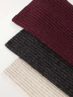 Arch4 Lucia Set Of Three Ribbed Cashmere Socks